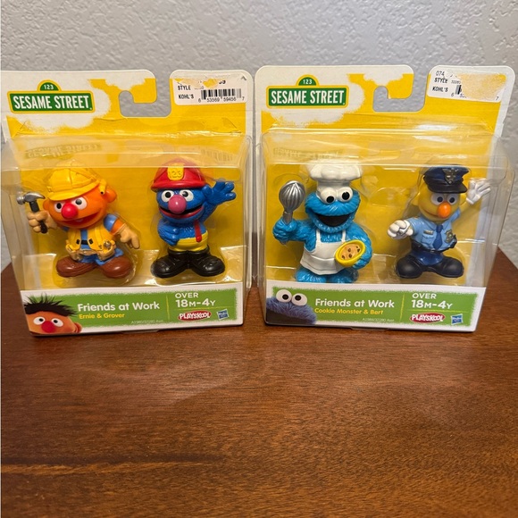 Sesame Street | Toys | 2 Sesame Street Friends At Work Playset New ...